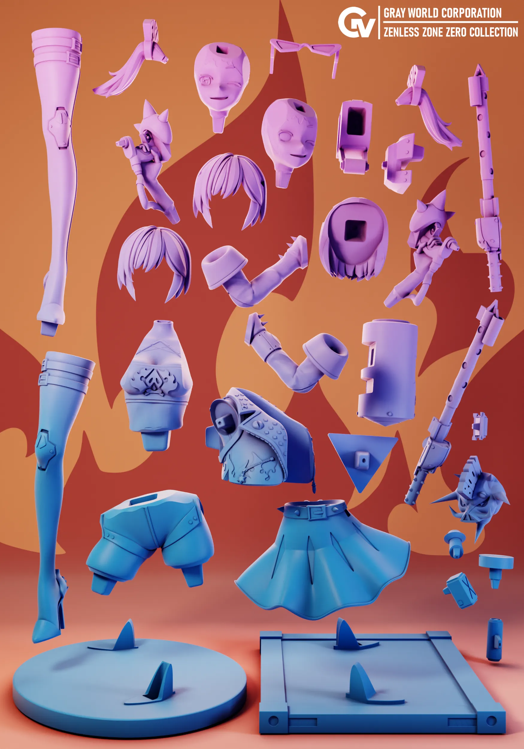 Women STL Download - Burnice White | Zenless Zone Zeroby Gray World ...