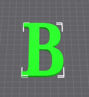 3D Printer Files | 3MF File | Thin Letter B | Creality Cloud