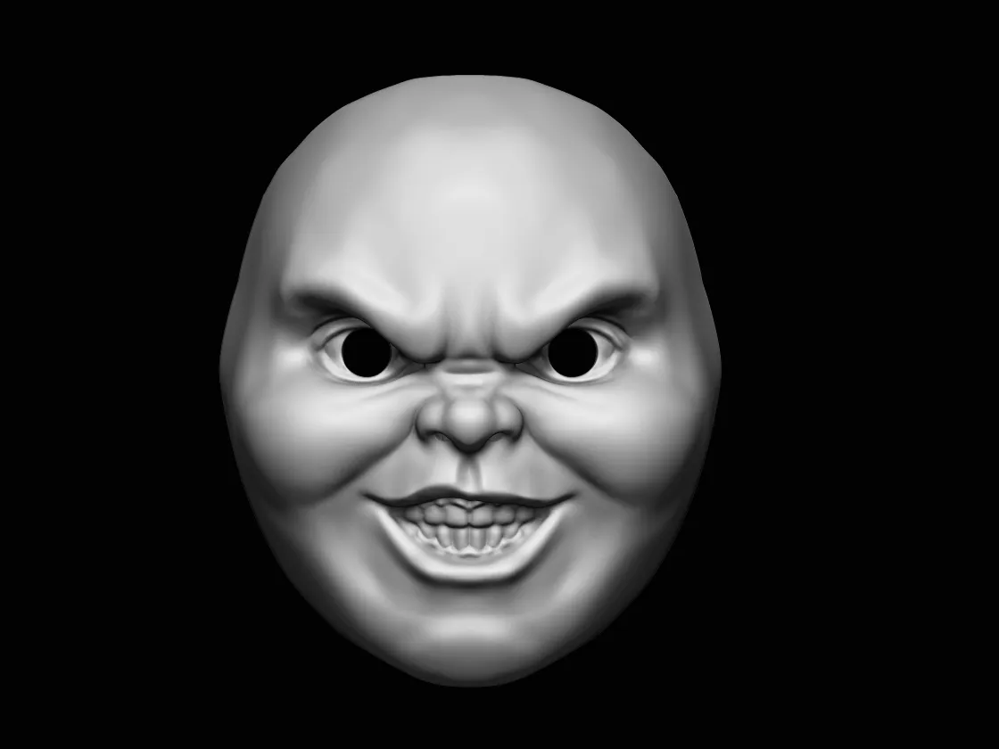 Cosplay STL Download - Chucky Halloween Mask 3d digital downloadby ...
