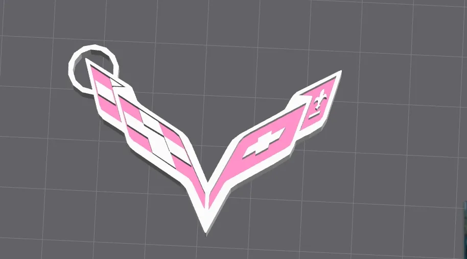 corvette keychain | 3D models download | Creality Cloud