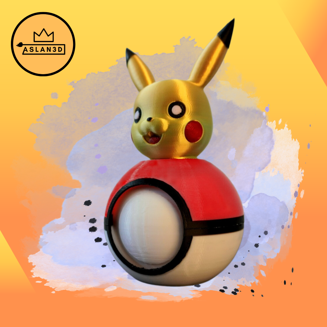 PIKACHU + POKEBALL | 3D models download | Creality Cloud