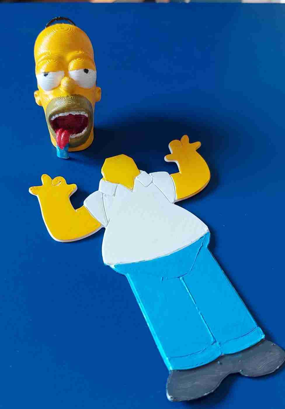 Bookmark Homer Simpson Drooling | 3D models download | Creality Cloud