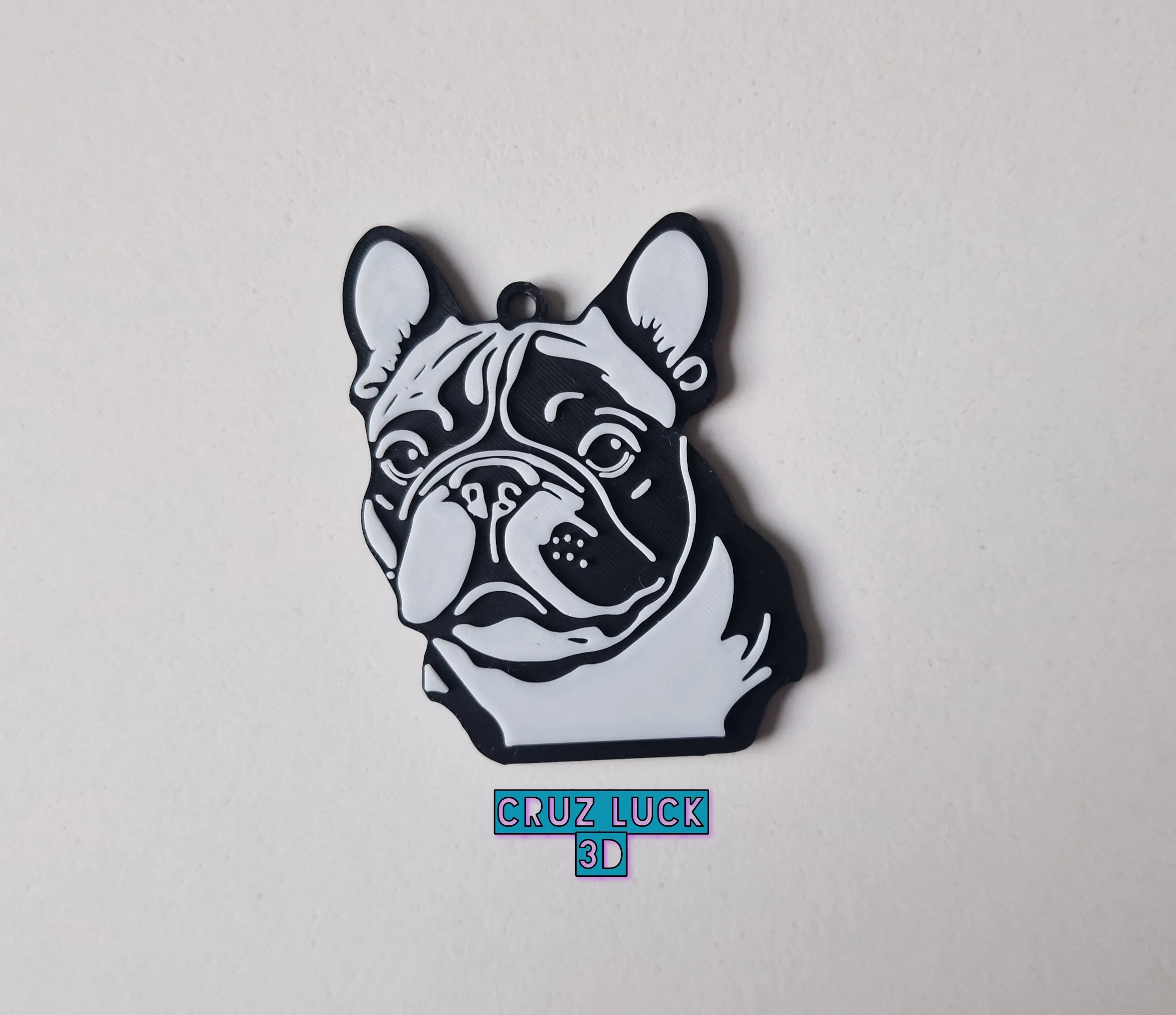 Jewelry & Accessories STL Download - Llavero French Bulldogby Cruz Luck 3d
