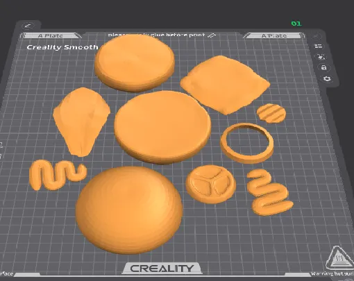 3D Printer Files | 3MF File | Build A Cheeseburger | Creality Cloud