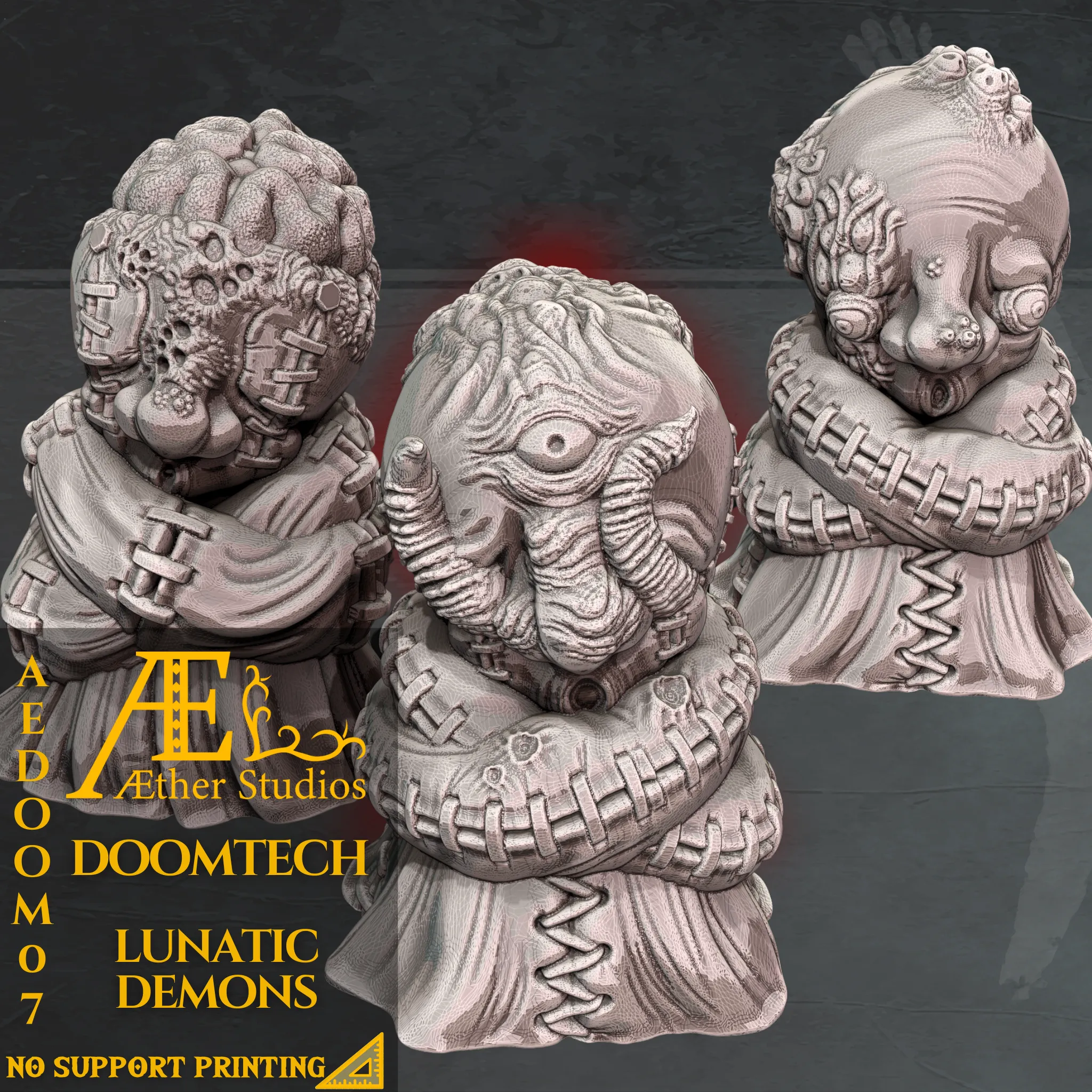 Characters & Creatures STL Download - AEDOOM07 – Lunatic Demonsby ...