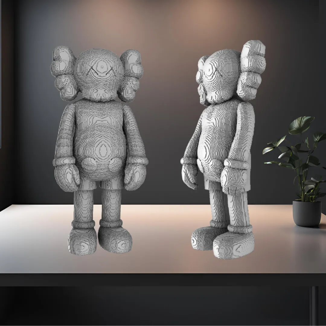 Other STL Download - Voxel KAWS Companion - Pixel Art (Multiple Detail ...