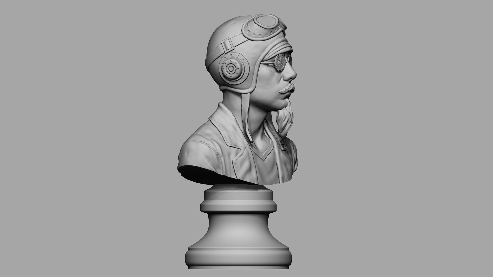 Pilot Bust | 3D models download | Creality Cloud