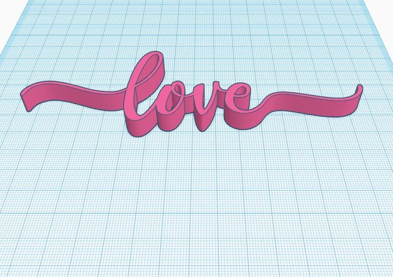 Love Word | 3D models download | Creality Cloud