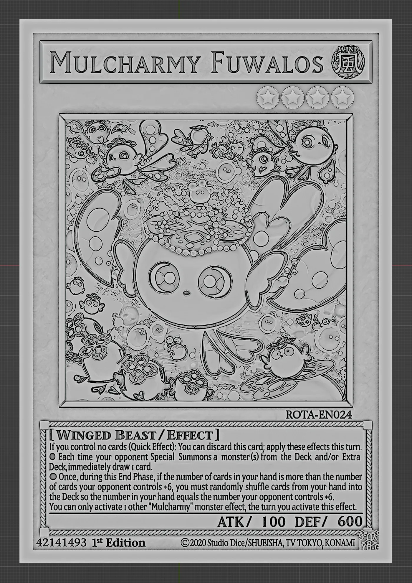 Other STL Download - Mulcharmy Fuwalos - yu-gi-oh!by Wsonuchiha3D