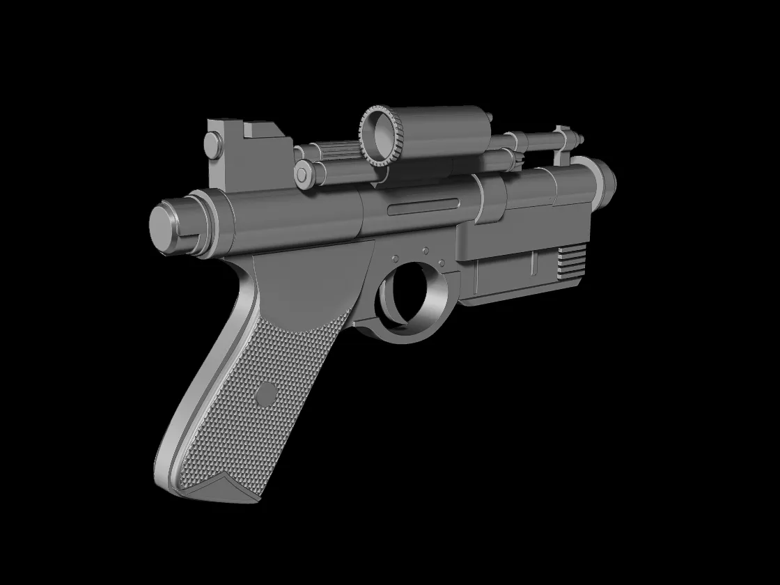 ObiWan Kenobi Blaster 3d digital download | 3D models download ...