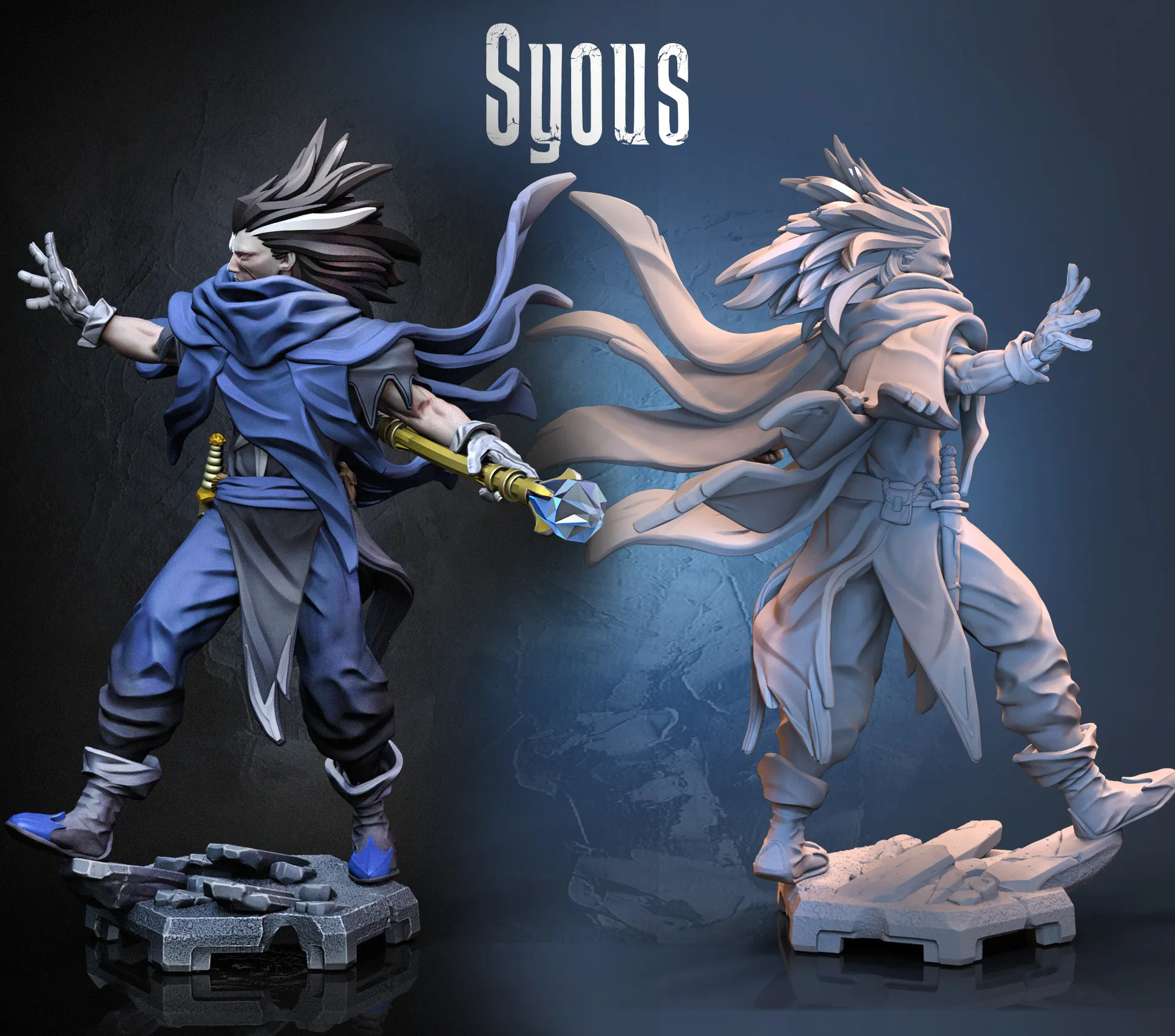 Characters & Creatures STL Download - Syous Magic Userby Dragun Studios