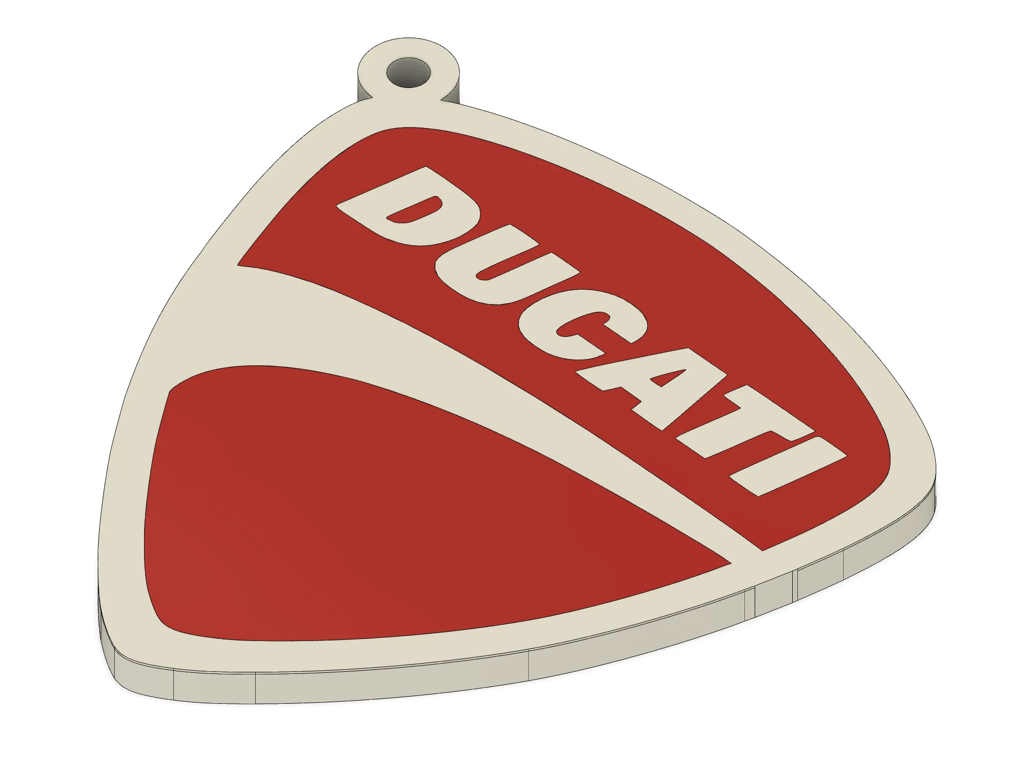 Jewelry & Accessories STL Download - DUCATI KEYCHAIN MULTICOLOURby ...