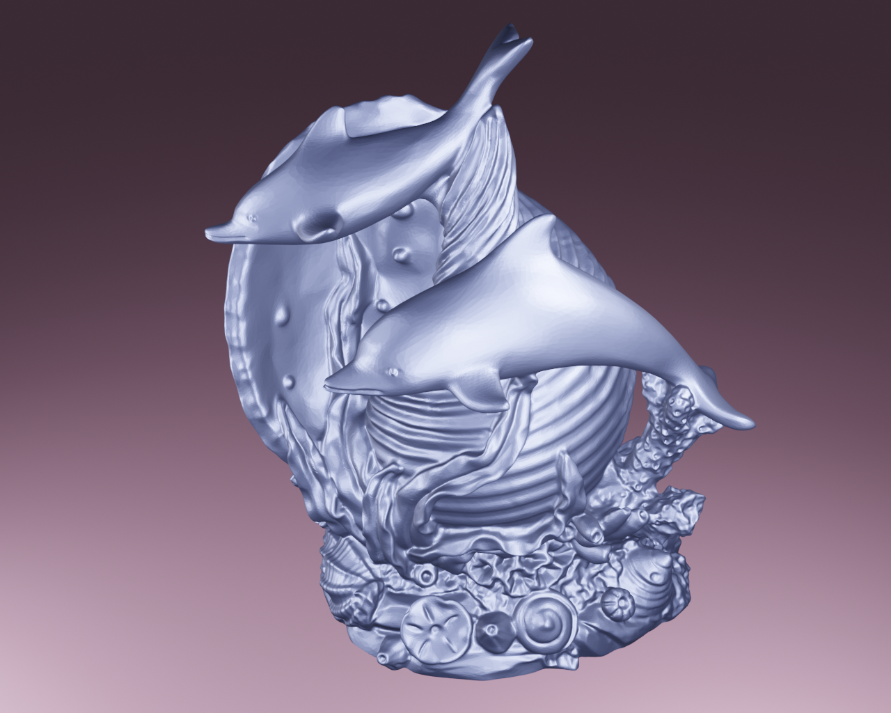 Dolphin seashells | 3D models download | Creality Cloud