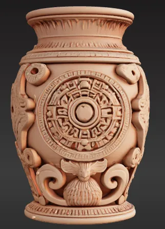 Sculptures & Artworks STL Download - jarron aztecaby 3dLaserMex