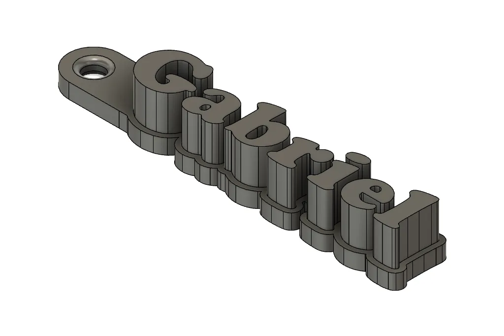 Jewelry & Accessories STL Download - Gabriel Keychain / Keyringby Trash ...