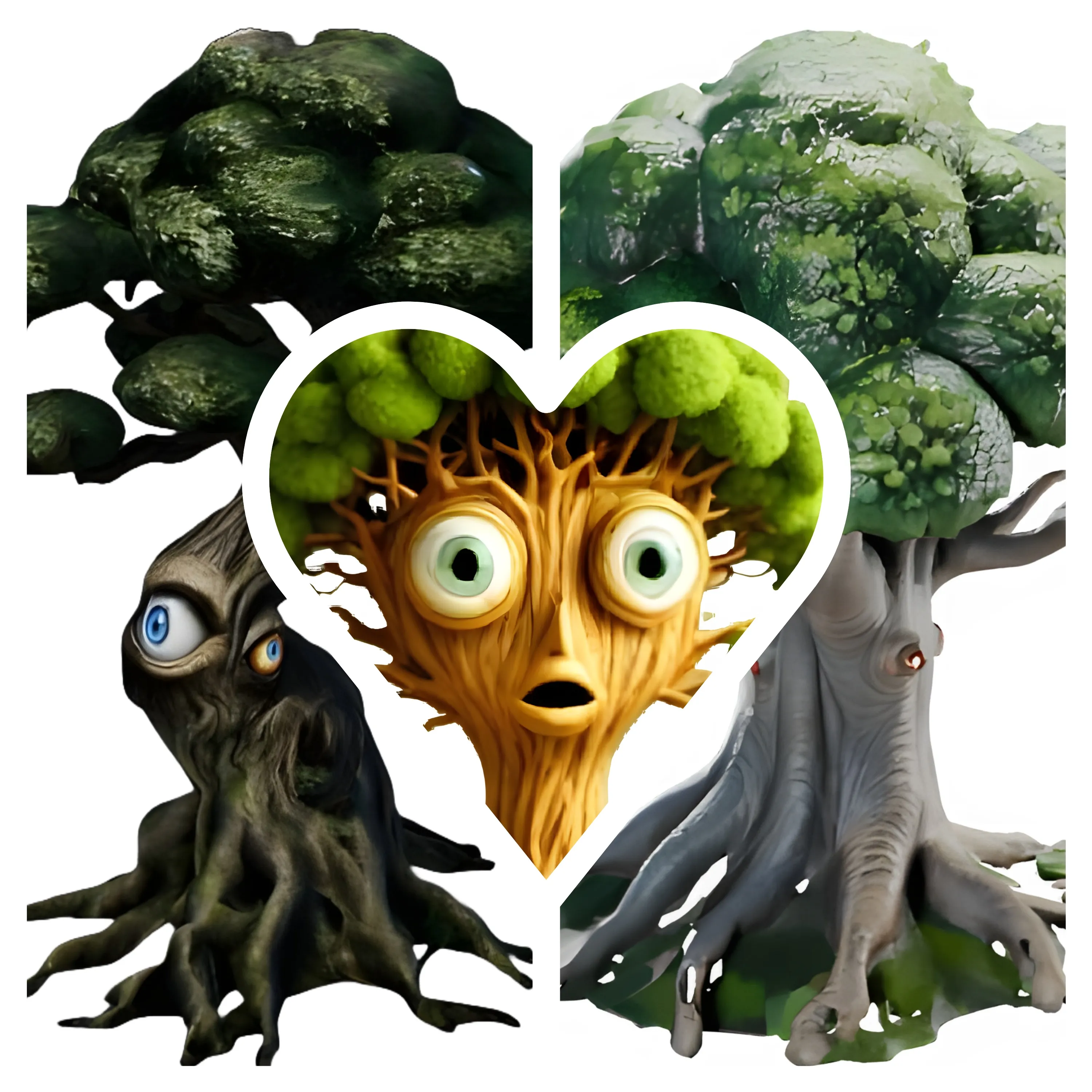 Whimsical Tree Characters Set | 3D models download | Creality Cloud