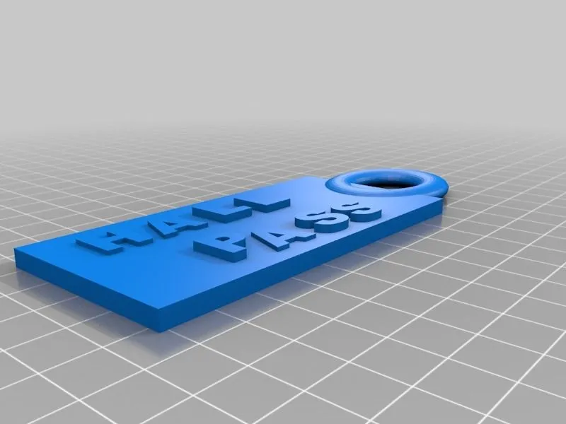 Free Stationery & Learning Tools STL Download - School Hall Passby Trey ...