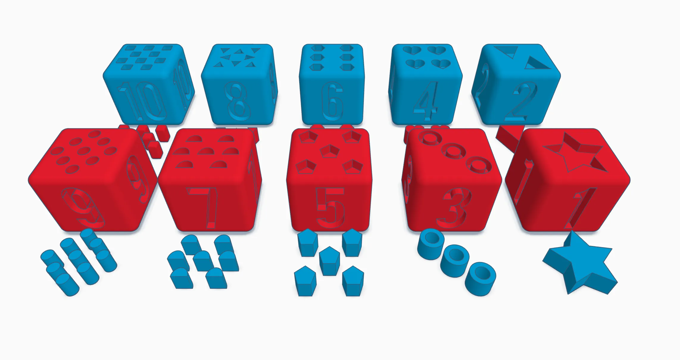 Stationery & Learning Tools STL Download - Number Blocks: Fun Learning for Little Mindsby 01001011