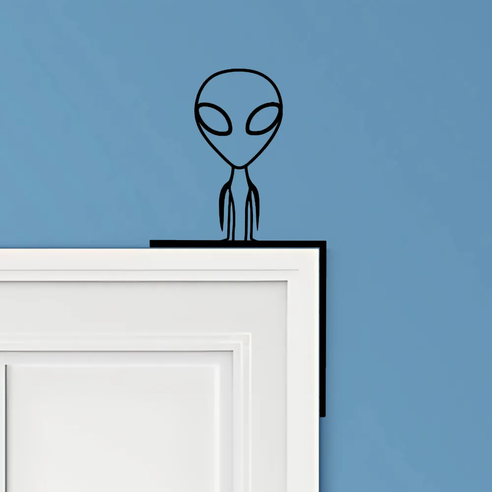 Home Decorations & Ornaments STL Download - Alien Door Corner Decorby OALPO