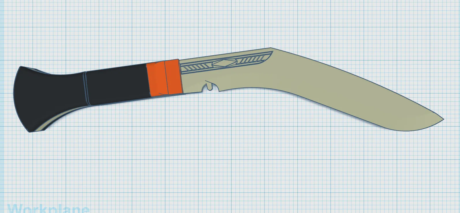 12 Inch Sirupati Khukuri | 3D models download | Creality Cloud