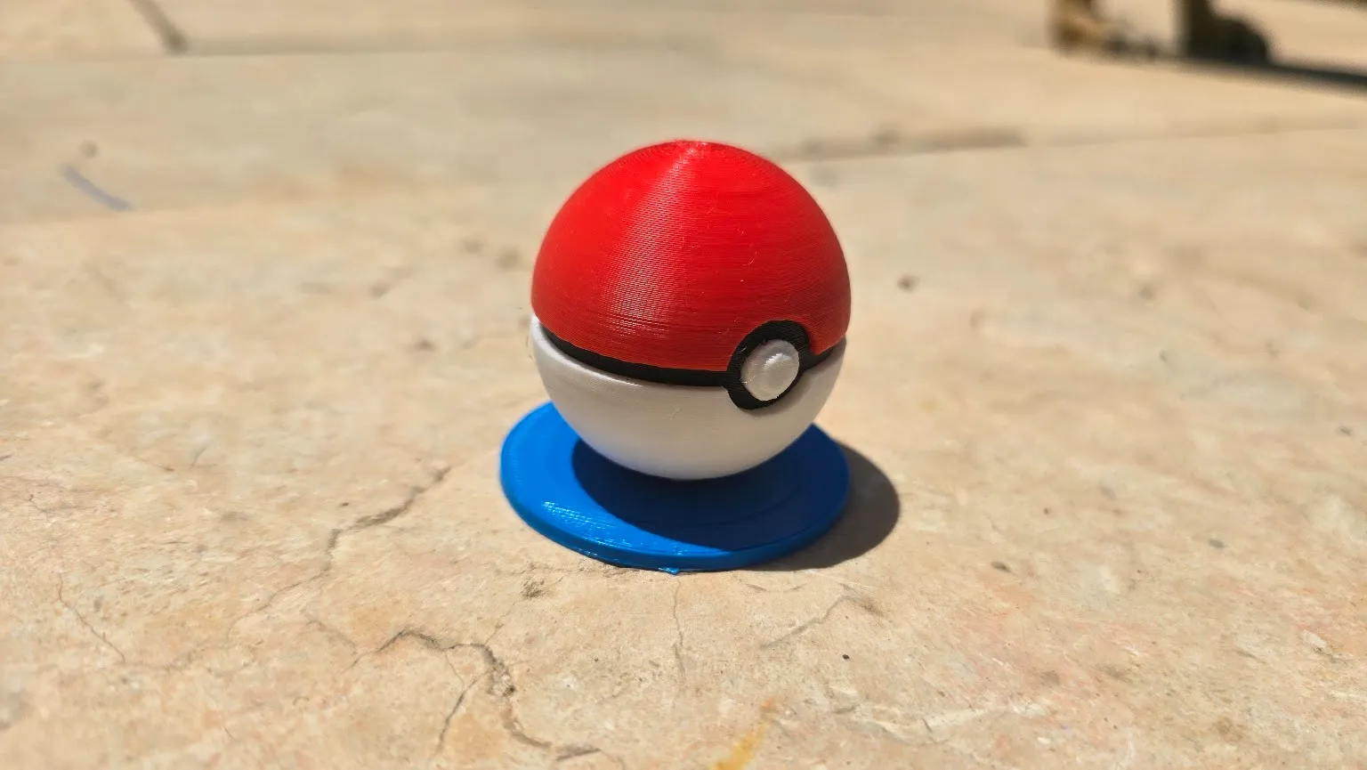 3D Printer Files | 3MF File | Multi-Colored Pokeball | Creality Cloud