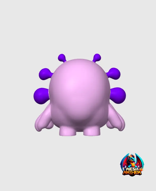 Characters & Creatures STL Download - Sprout Chibi Monsterby Mesh Mayhem