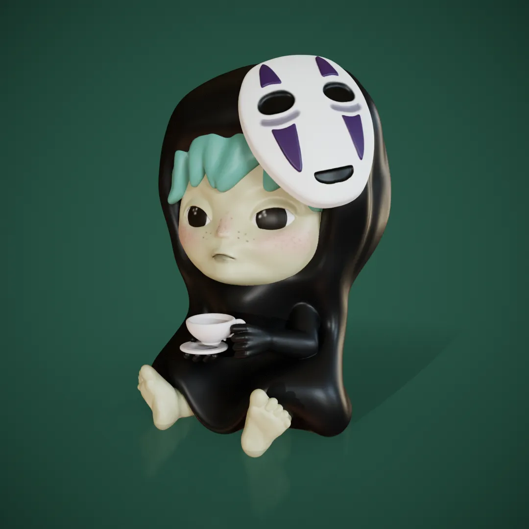 Sculptures & Artworks STL Download - Hirono No Face - Spirited Awayby ...