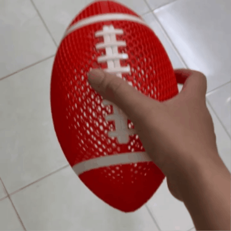 AIRLESS RUGBY BALL - FOOTBALL - STL & 3MF MULTICOLOR | 3D models ...