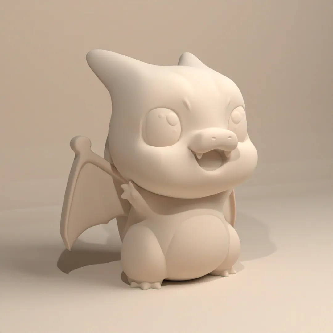 Characters & Creatures STL Descarga - charizard - Papermoon3D