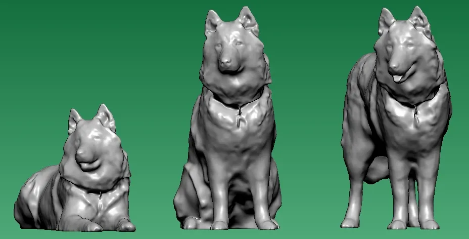 Characters & Creatures STL Download - Husky dogs - statue - 3D printby ...