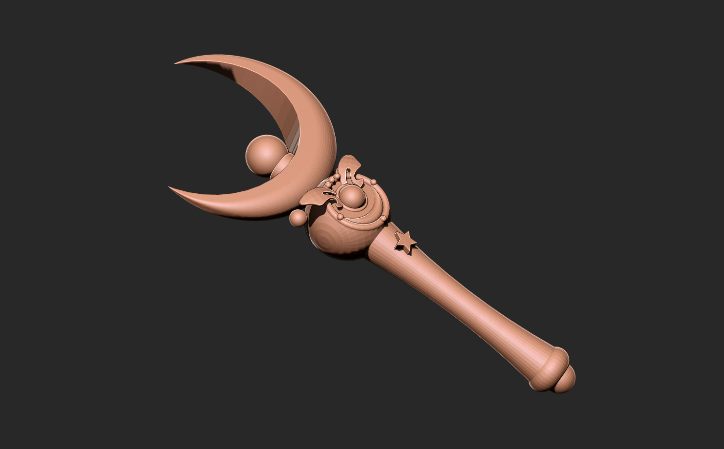 Sailor moon stick 3d print model | 3D models download | Creality Cloud