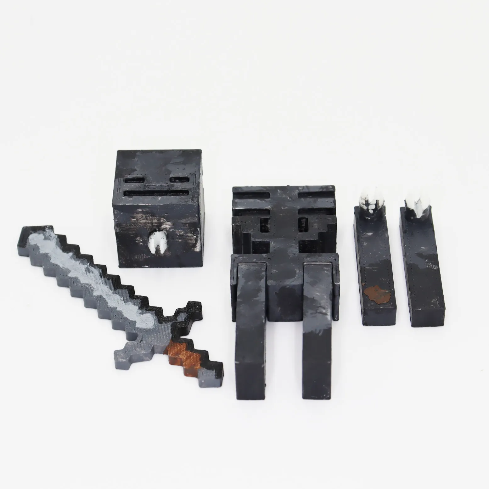 Minecraft Papercraft Mutant Skeleton