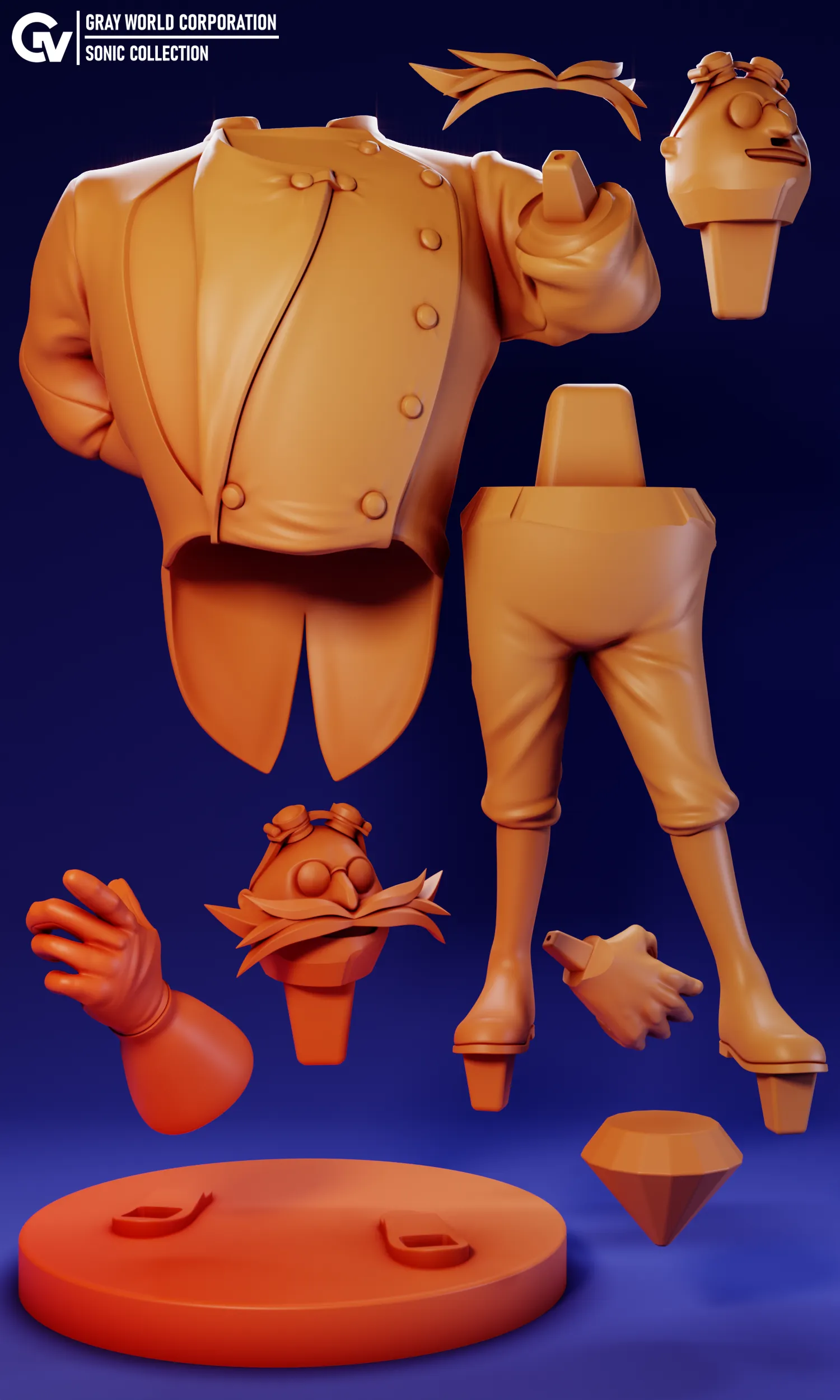 Eggman Boom | Sonic The Hedgehog | 3D models download | Creality Cloud