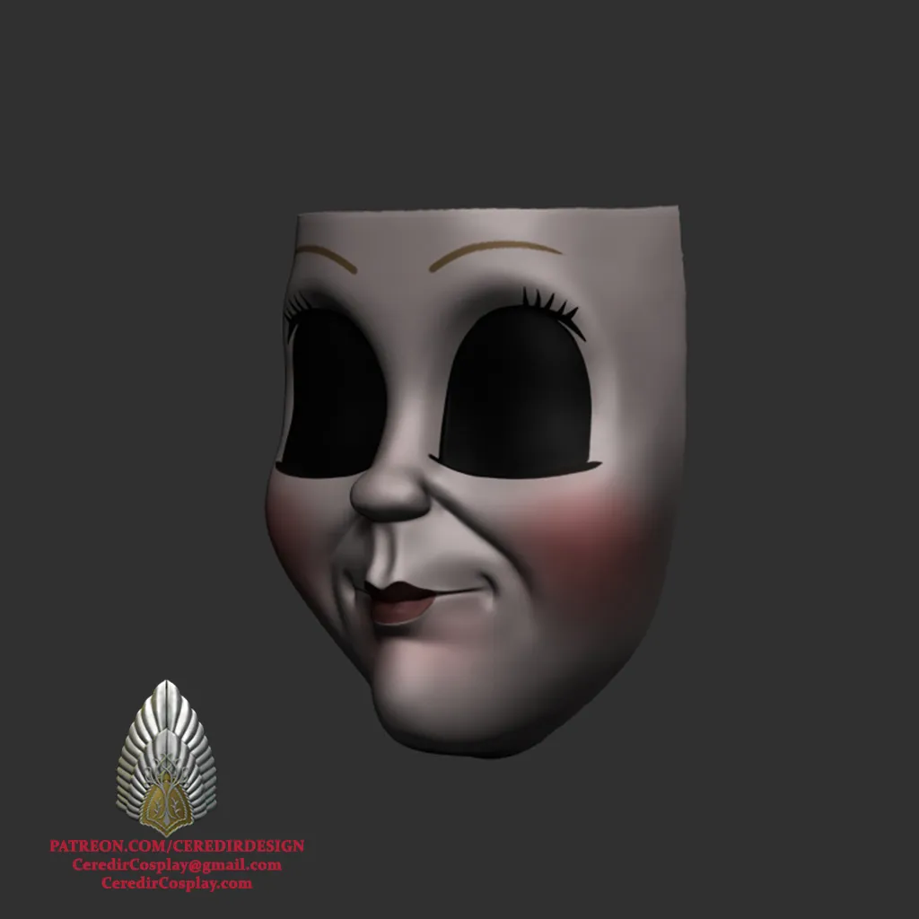 Other STL Download - The Strangers Young Woman Mask 3D DIGITAL ...