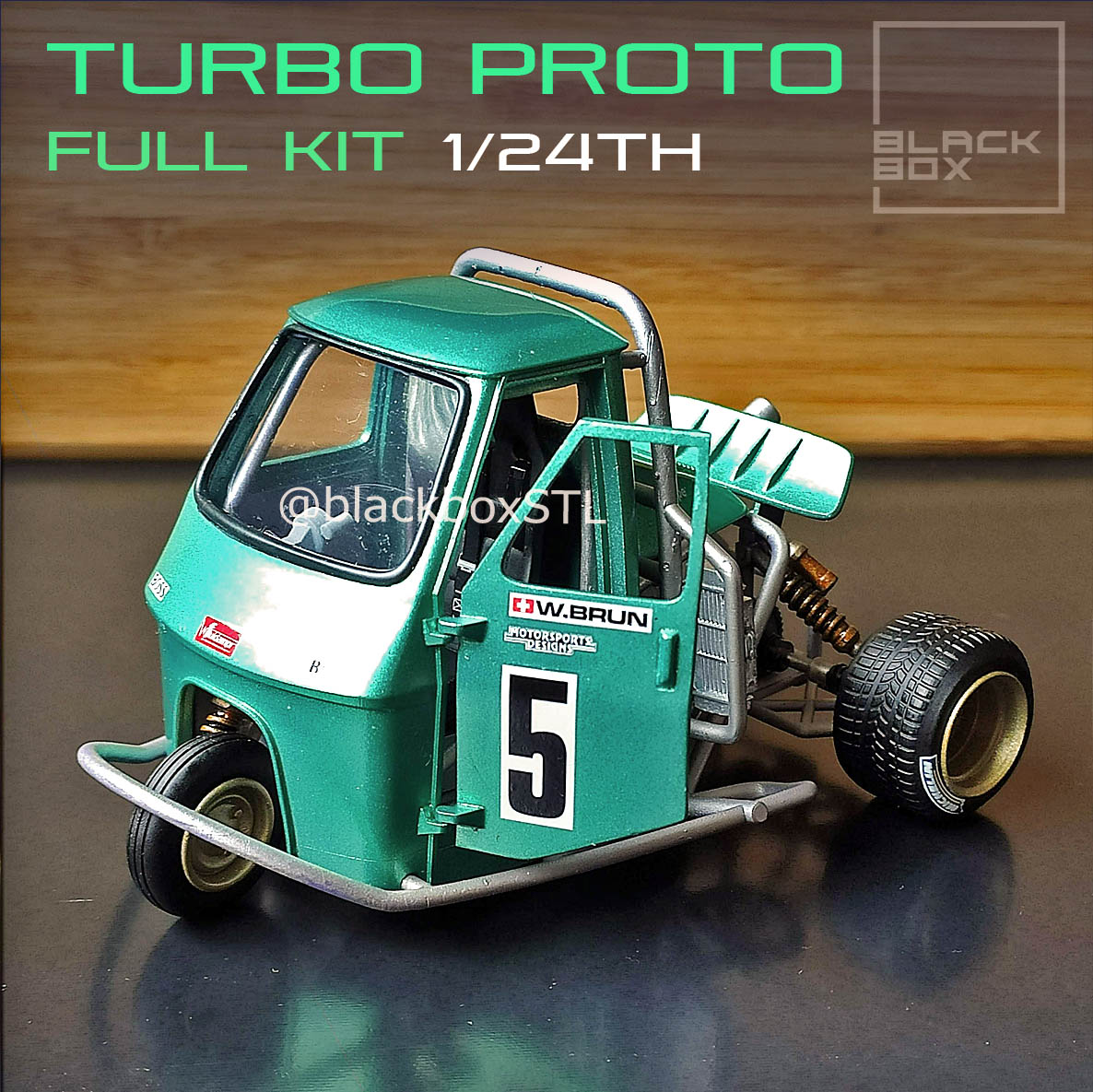 TURBO PROTO 3 wheeler FULL MODELKIT 1-24 | 3D models download ...