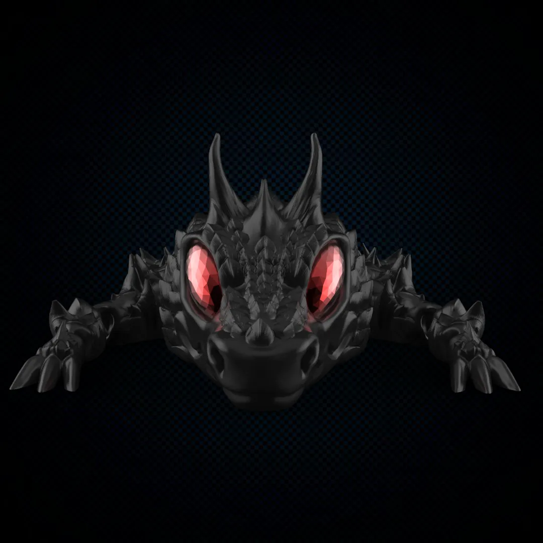 Characters & Creatures STL Download - Aqua Scale Flexi Dragonby 3Dprintster