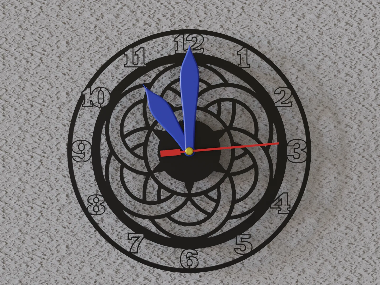 3D Printer Files | 3MF File | Mandala Wall 9 Clock Round Timepiece ...