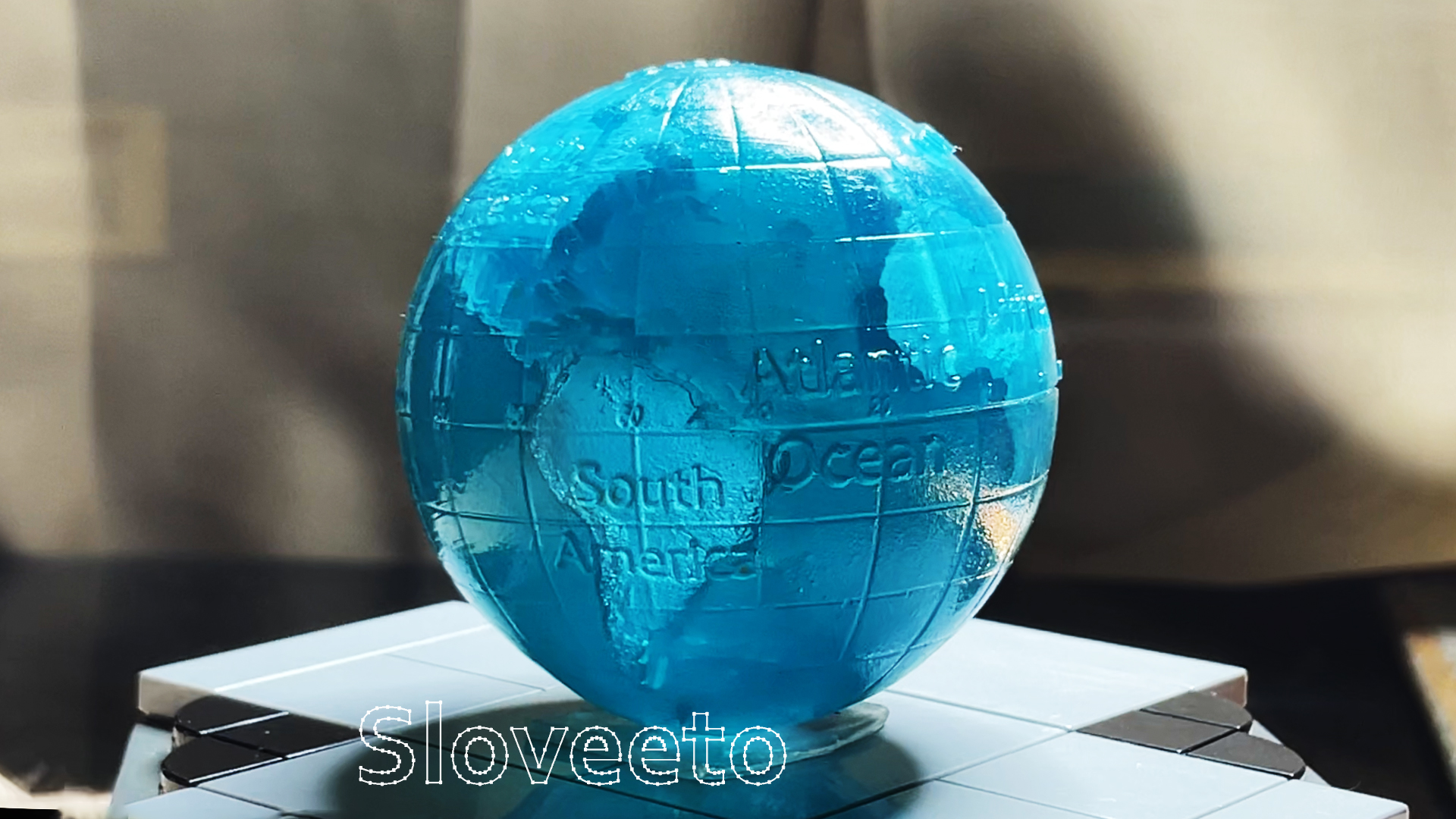 Rotating Transparent Globe with Labels and coordinats | 3D models ...