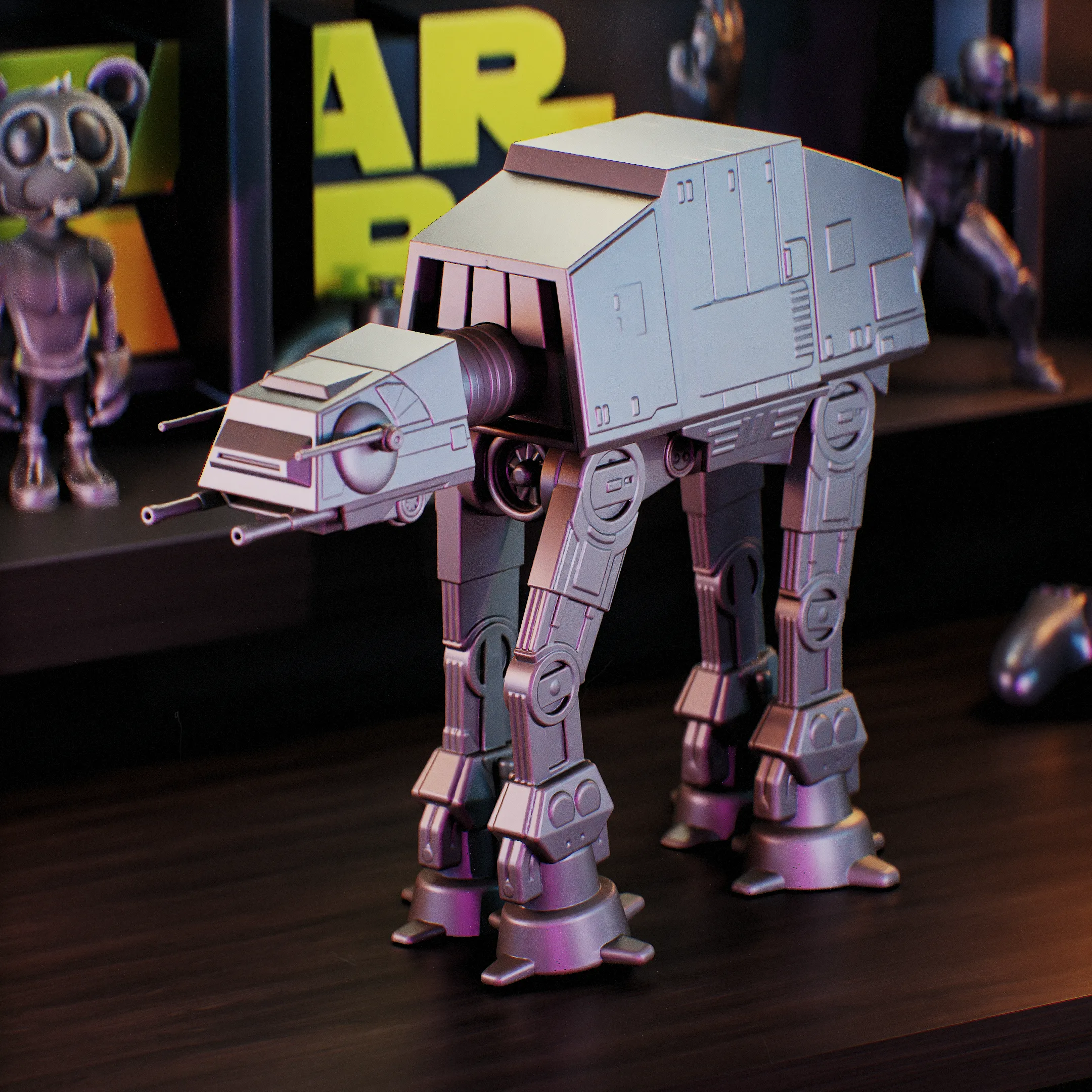 Other STL Download - Star Wars Imperial armored walker AT ATby greencatpoly