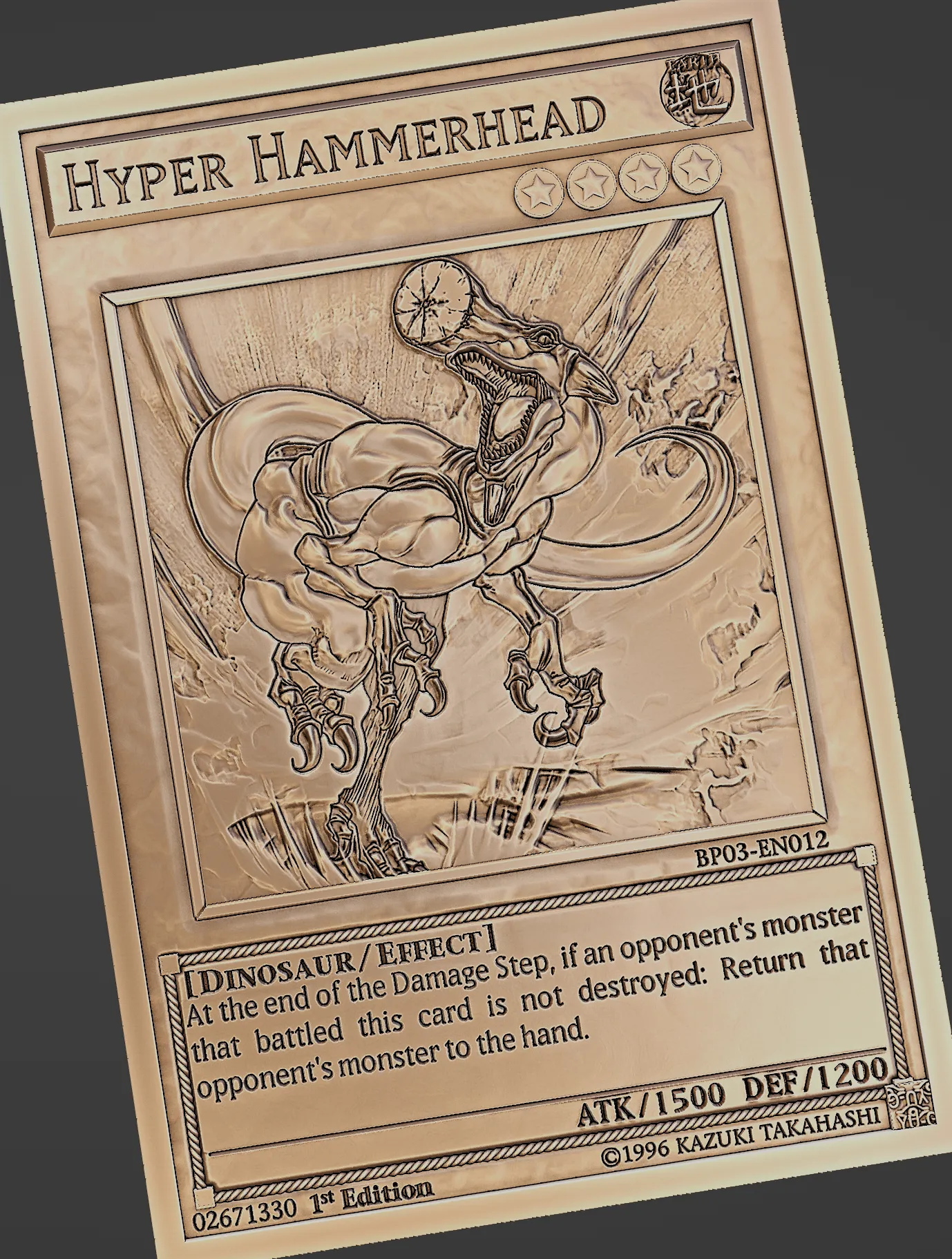 Free Other STL Download - Hyper Hammerhead - yu-gi-oh!by Wsonuchiha3D