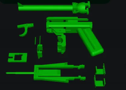 Free Game Props STL Download - working airsoft gunby TinkerThing