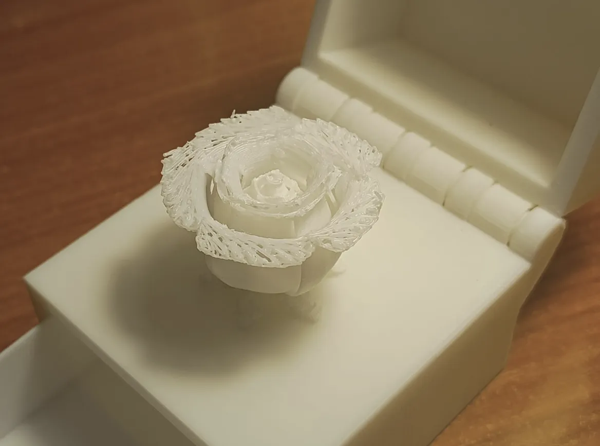 3D Printer Files | 3MF File | rosa dentro de una caja | Creality Cloud