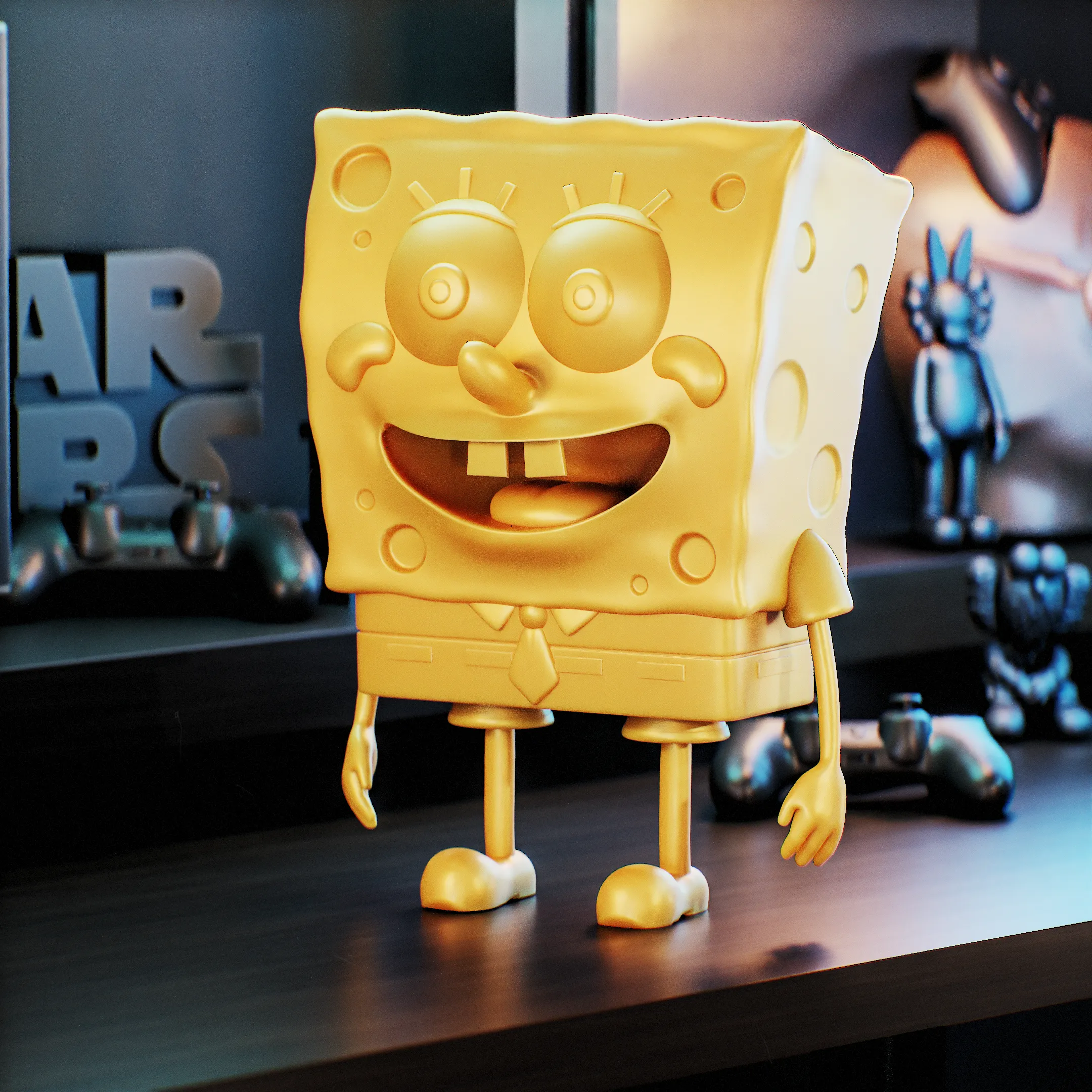 Characters & Creatures STL Download - Sponge Bob - Bob Esponjaby ...