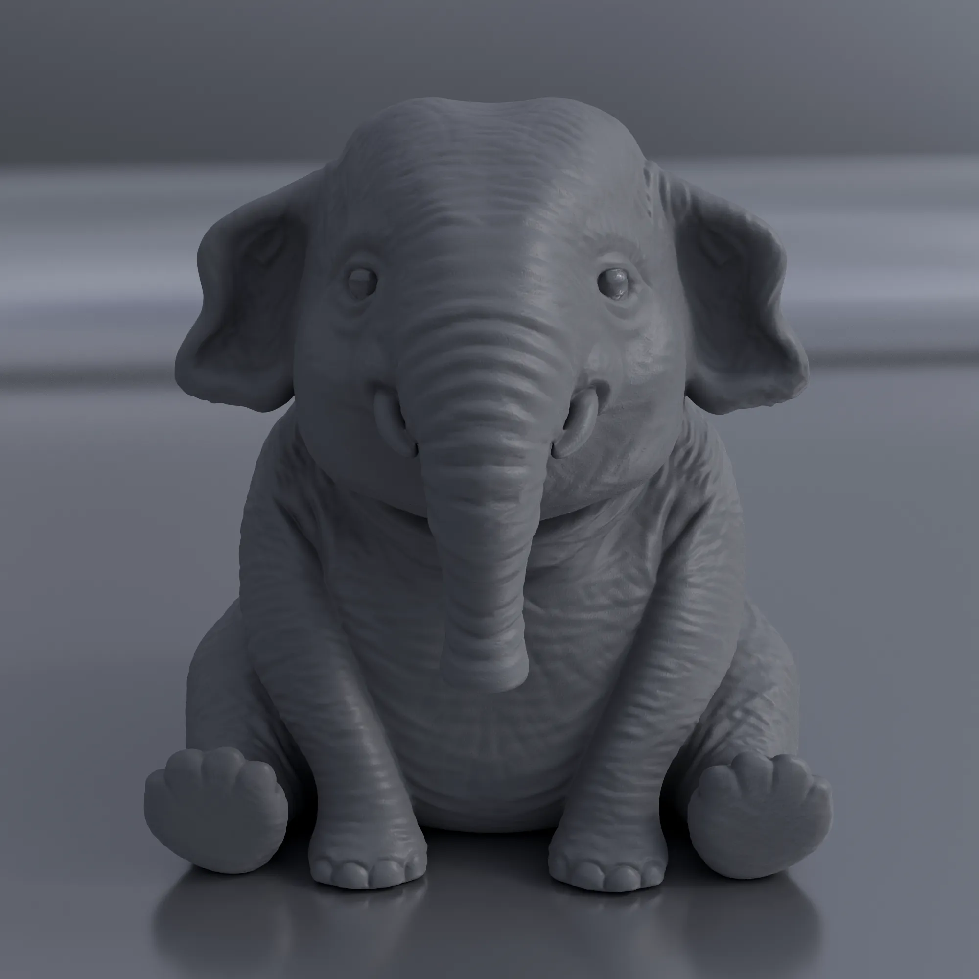 OVERWEIGHT ELEPHANT | 3D models download | Creality Cloud