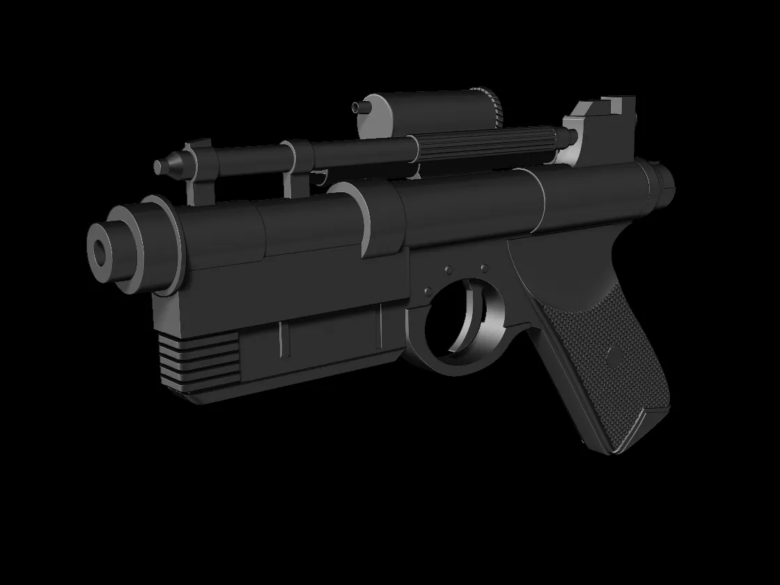 ObiWan Kenobi Blaster 3d digital download | 3D models download ...