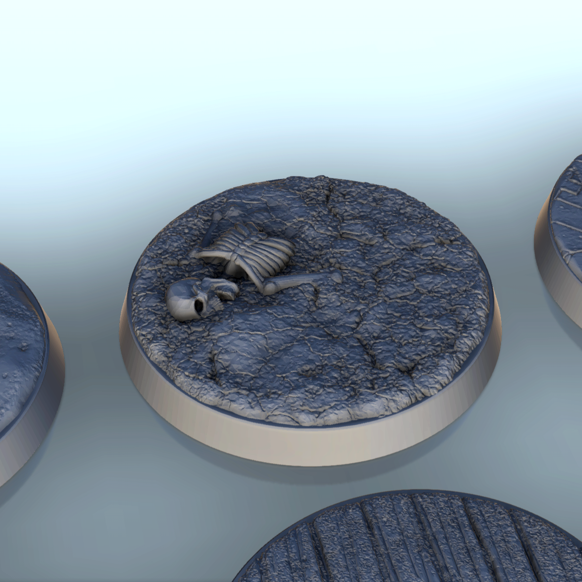 Set of 23 bases (+ pre-supported version) (3) - miniatures w | 3D模型下载 | 创想云