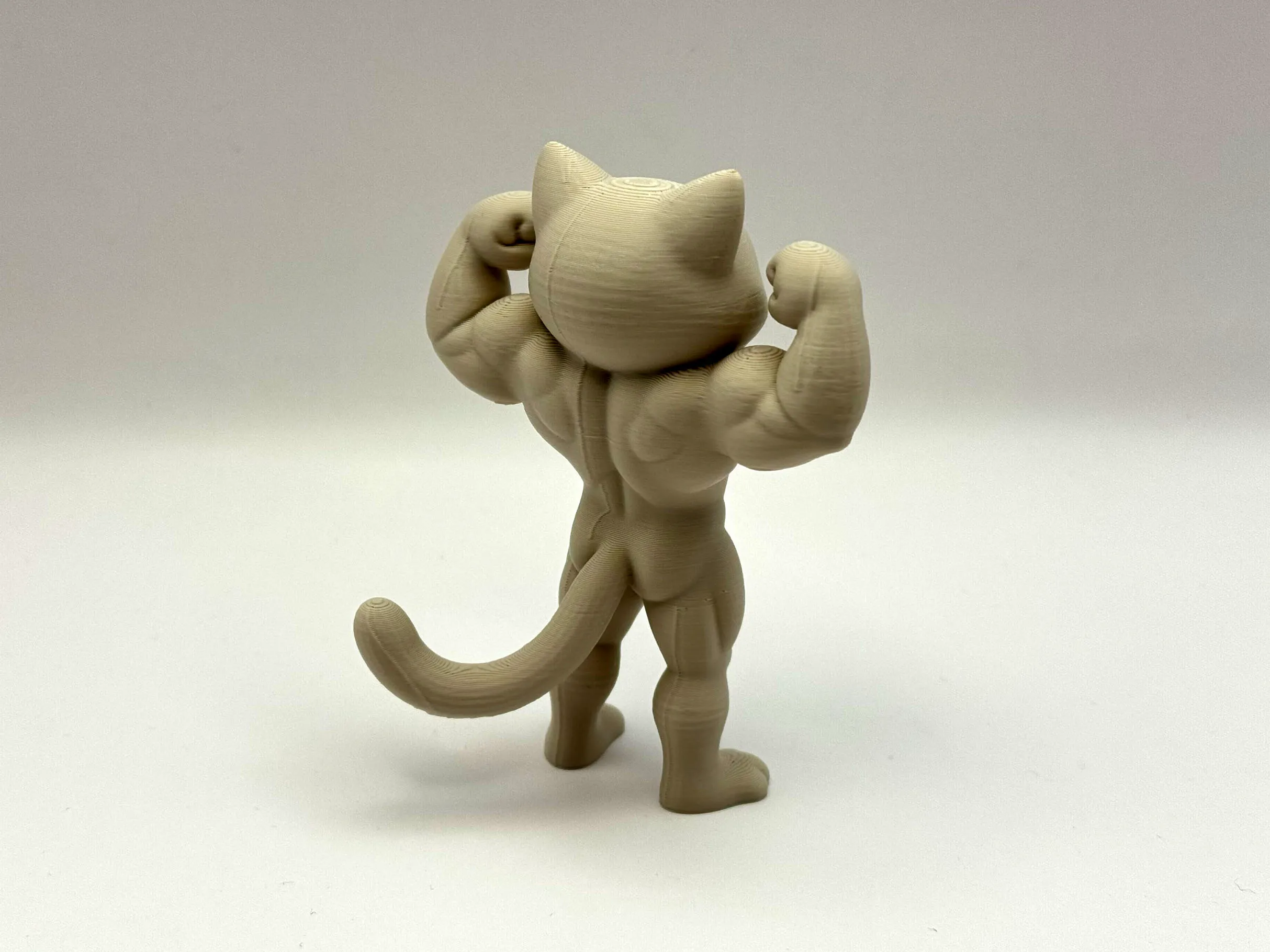 3D Printer Files | 3MF File | Beefy Cat - Kitten Strong! | Creality Cloud