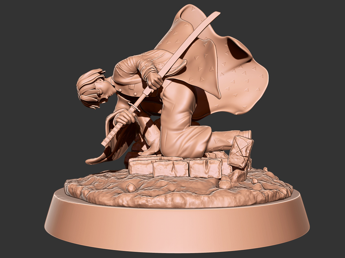 Demon Slayer Zenitsu 3D print model | 3D models download | Creality Cloud
