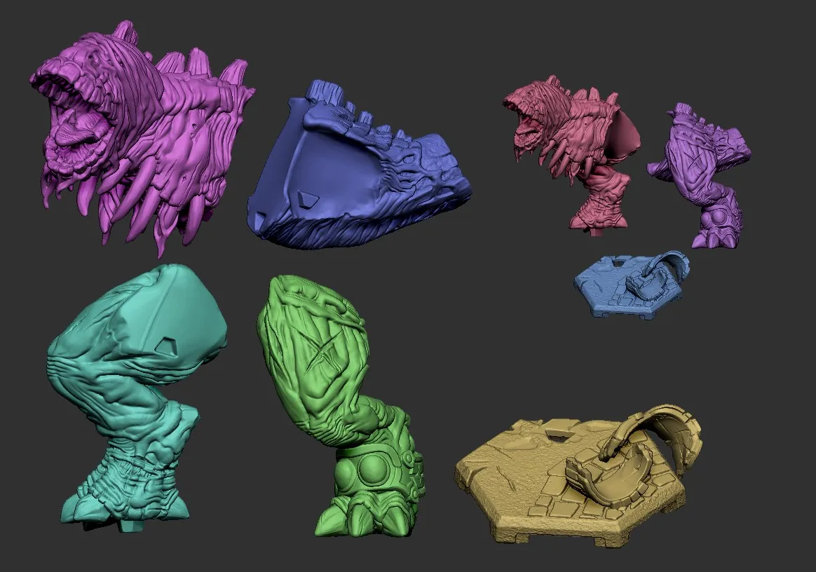 Characters & Creatures STL Descarga - Gergoth BOSS - Dragun Studios