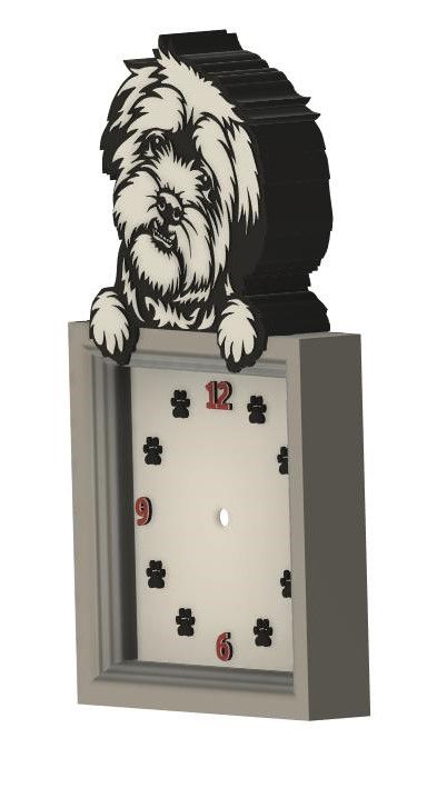 Clock with dog image | 3D models download | Creality Cloud
